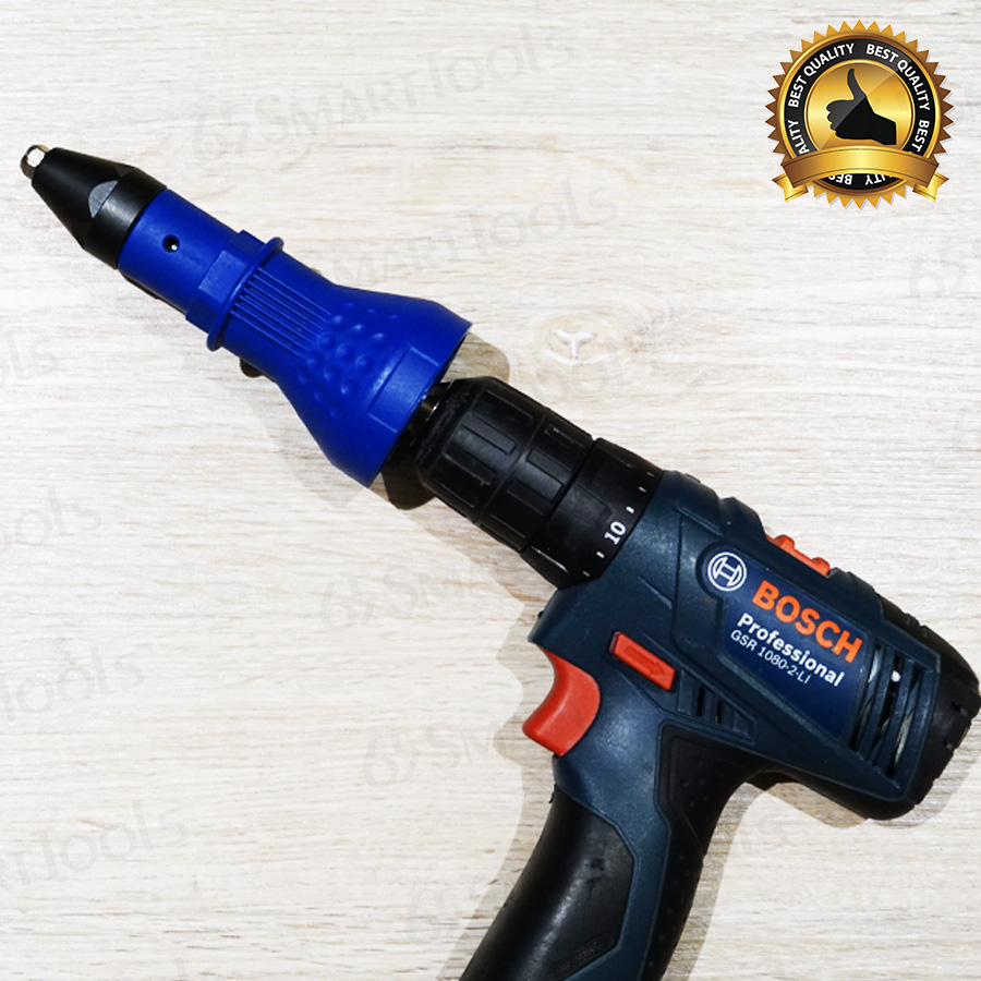 Rivet Drill Adapter หัวย้ำรีเวท สำหรับสว่านไฟฟ้า – 65SmartTools – เครื่องมือช่าง ราคาส่ง