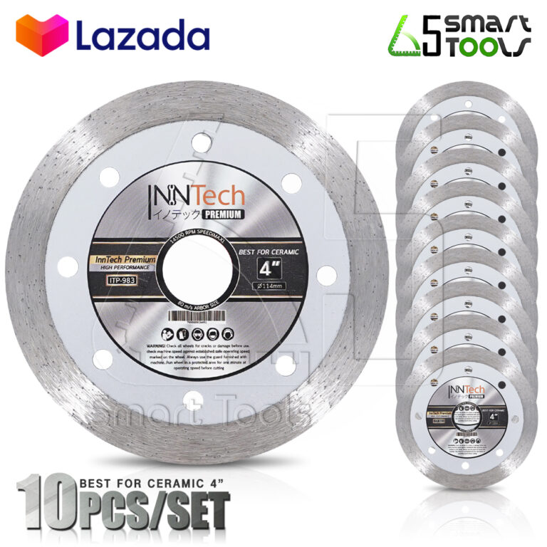 (10 ใบ) InnTech Premium ใบตัดเพชร ใบตัด 4 นิ้ว สำหรับ ตัดกระเบื้อง ตัดแกรนิตโต แกรนิต หินอ่อน ...