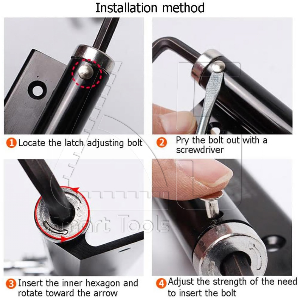 65SmartTools ตัวช่วยปิดประตูอัตโนมัติ อุปกรณ์ช่วยปิดประตูอัตโนมัติ Automatic Door Close สปริงปิด ...